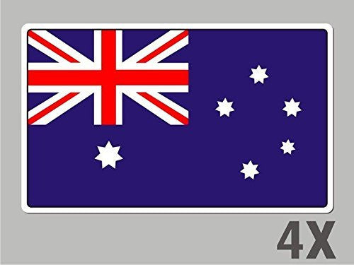 4 Australia stickers flag decal bumper car bike emblem vinyl FL004 ...
