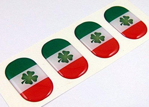 Ireland midi Irish domed decals flag 4 emblems 1.5" Car bike laptop st ...