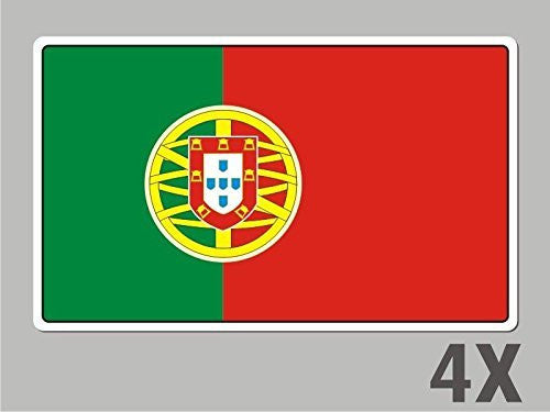 4 Portugal Portuguese stickers flag decal bumper car bike emblem vinyl ...