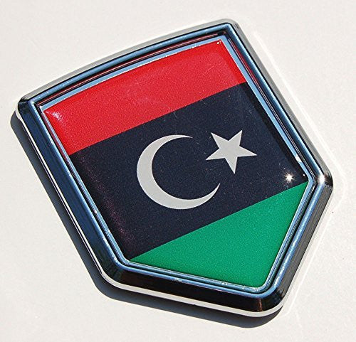 Libya Flag Libyan Decal Car Chrome Emblem Sticker – Car Chrome Decals