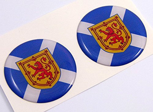 Scotland Scottish flag Round domed decal 2 emblem Car bike stickers 1 ...