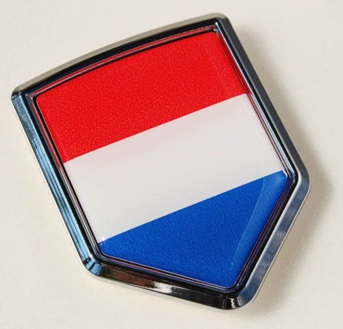 Netherlands Flag Car Chrome Emblem Decal Sticker – Car Chrome Decals