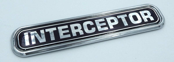 Interceptor Police Chrome Emblem 3D auto Decal car Bike Boat 5.3" – Car ...