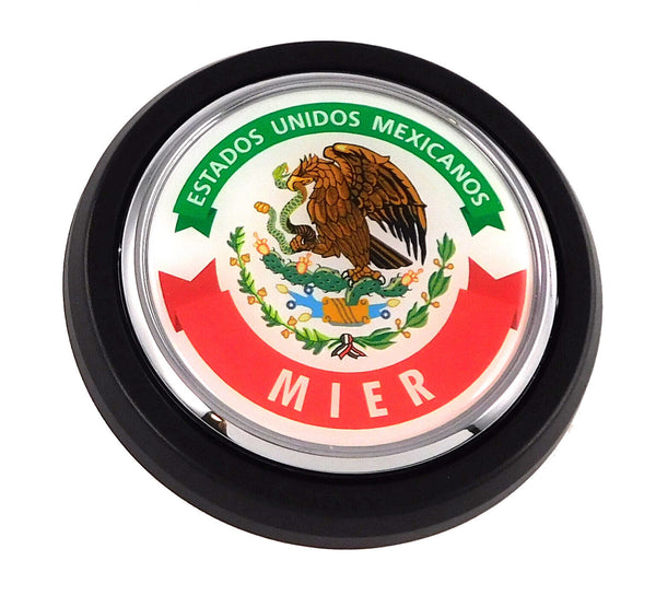 MIER Mexico Car Truck Grill Black Badge 3.5" grille chrome emblem – Car ...